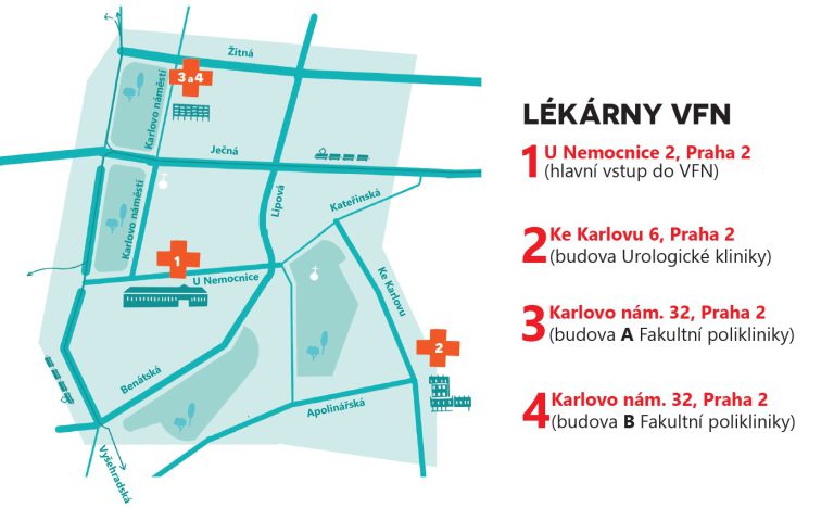 Vyzvedněte si své léky ve VFN – Všeobecná fakultní nemocnice v Praze
